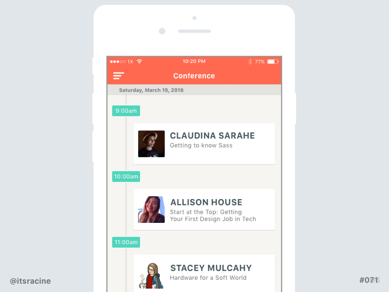 Conference Schedule Freebie - Download Sketch Resource - Sketch Repo