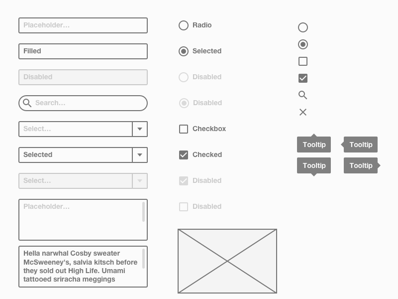 Wireframe Kit Freebie - Download Sketch Resource - Sketch Repo