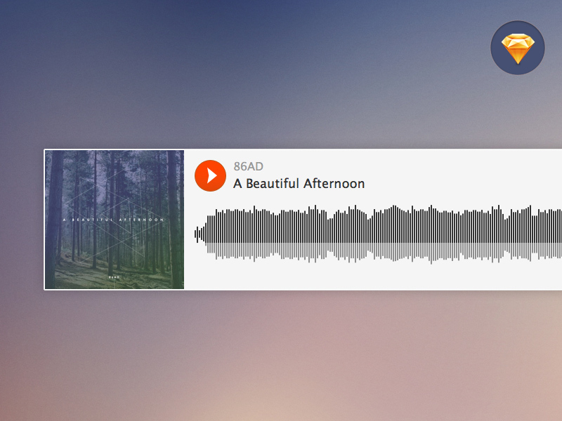 Soundcloud Embed Player Freebie - Download Sketch Resource - Sketch Repo
