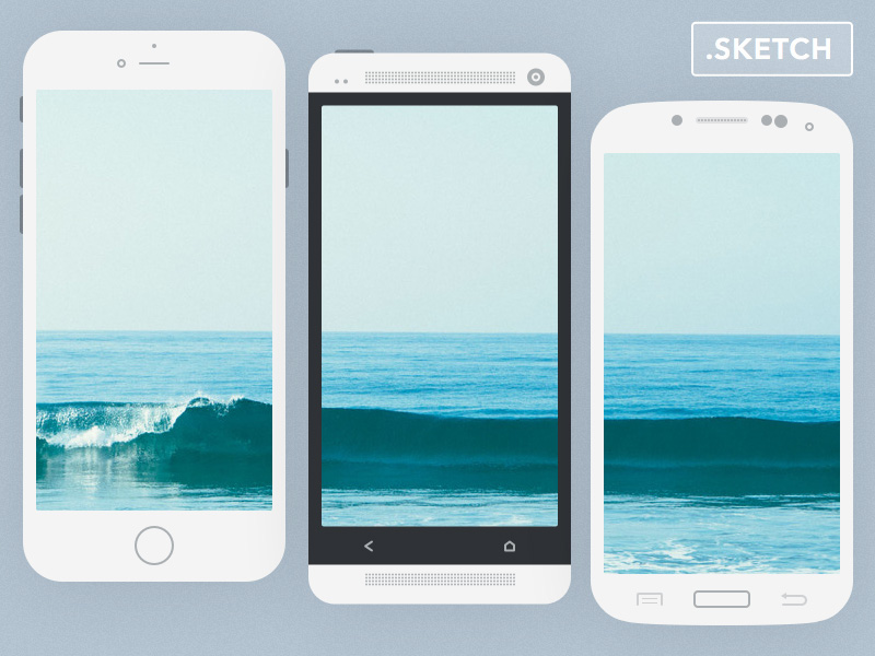 Flat Mobile Devices Freebie - Download Sketch Resource - Sketch Repo