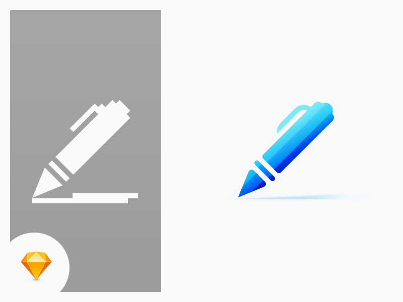 Pen Icon Freebie - Download Sketch Resource - Sketch Repo