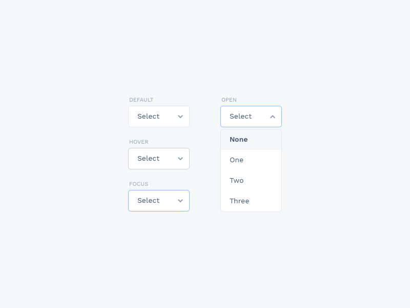 Dropdown states Freebie - Download Sketch Resource - Sketch Repo