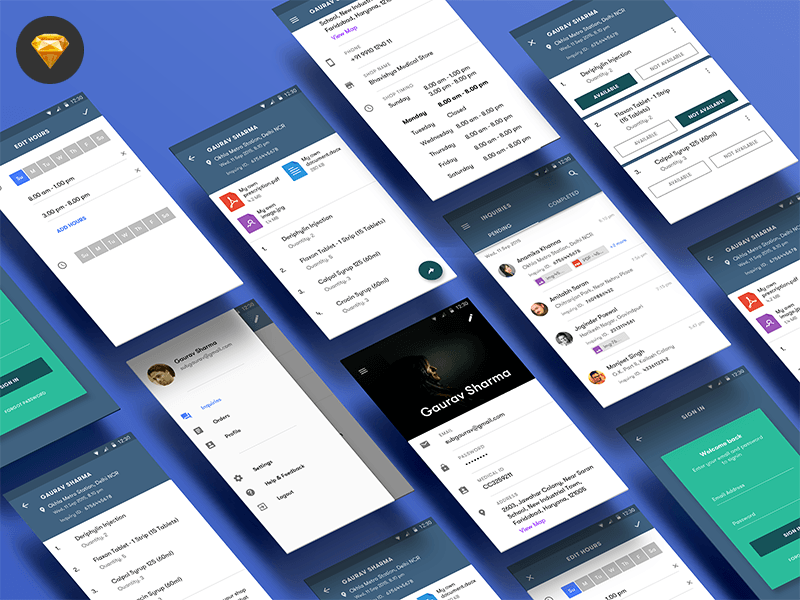Coo App Concept Freebie - Download Sketch Resource - Sketch Repo