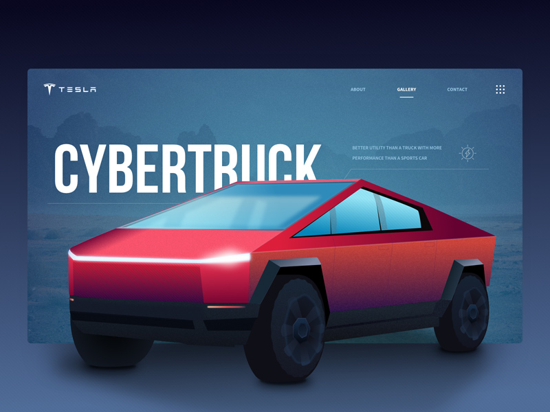 Tesla Cybertruck Illustration Freebie - Download Sketch Resource ...