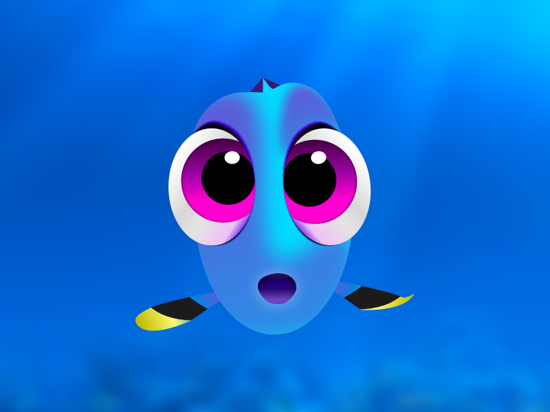 Dory Sketch Illustration Freebie - Download Sketch Resource - Sketch Repo