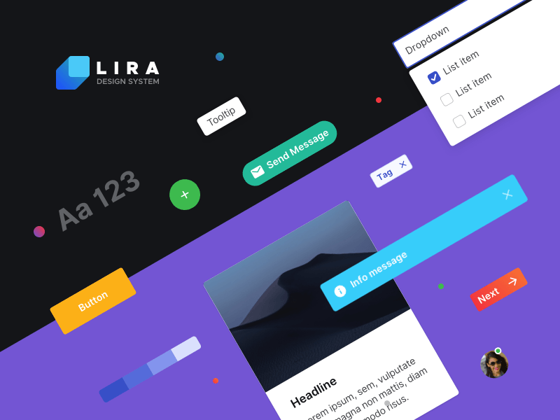 Lira Design System Sample Freebie - Download Sketch Resource - Sketch Repo