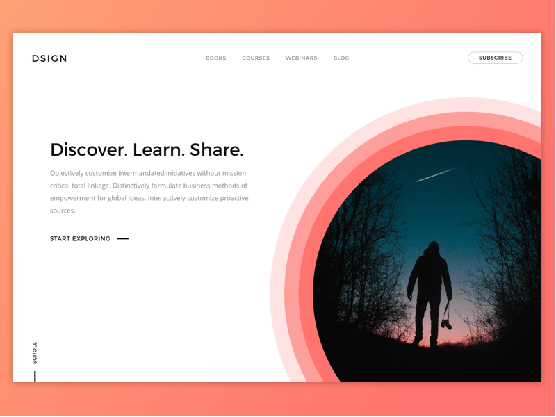 Landing Page Trendy Layout Freebie - Download Sketch Resource - Sketch Repo