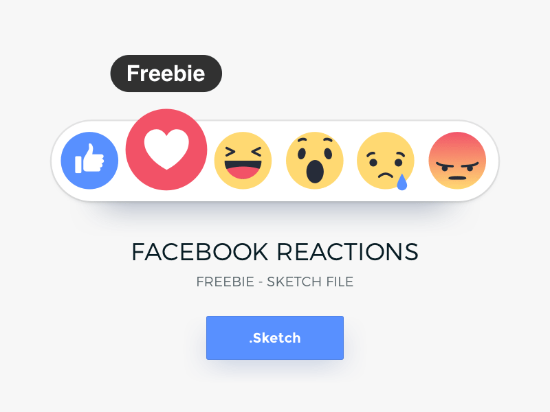 Facebook Reactions Icons Freebie - Download Sketch Resource - Sketch Repo