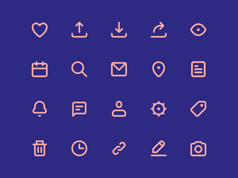 General Line Icons Freebie - Download Sketch Resource - Sketch Repo