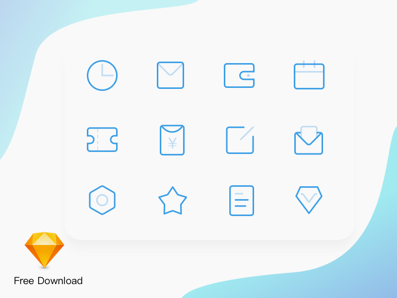 General Line Icons Freebie - Download Sketch Resource - Sketch Repo