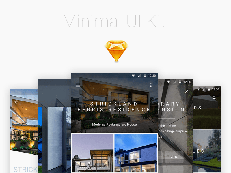 Minimal UI Kit Freebie - Download Sketch Resource - Sketch Repo