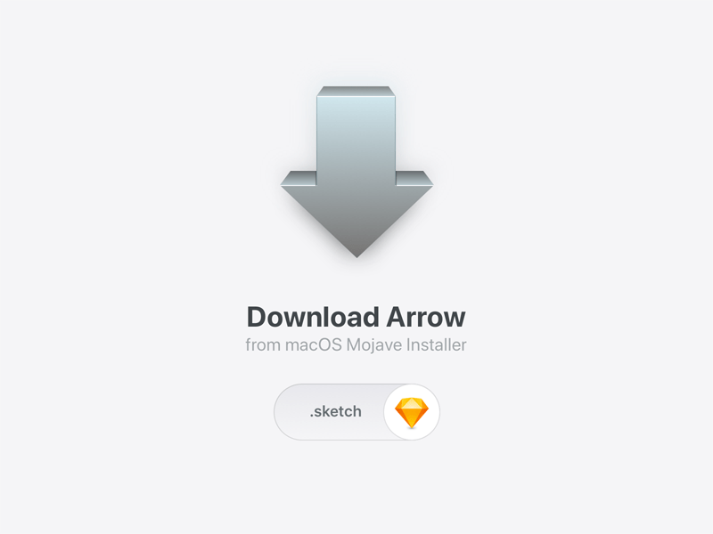 macOS Mojave Installation Arrow Freebie - Download Sketch Resource ...