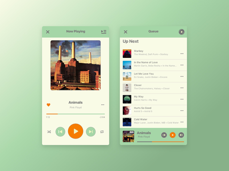 Music Player Freebie - Download Sketch Resource - Sketch Repo