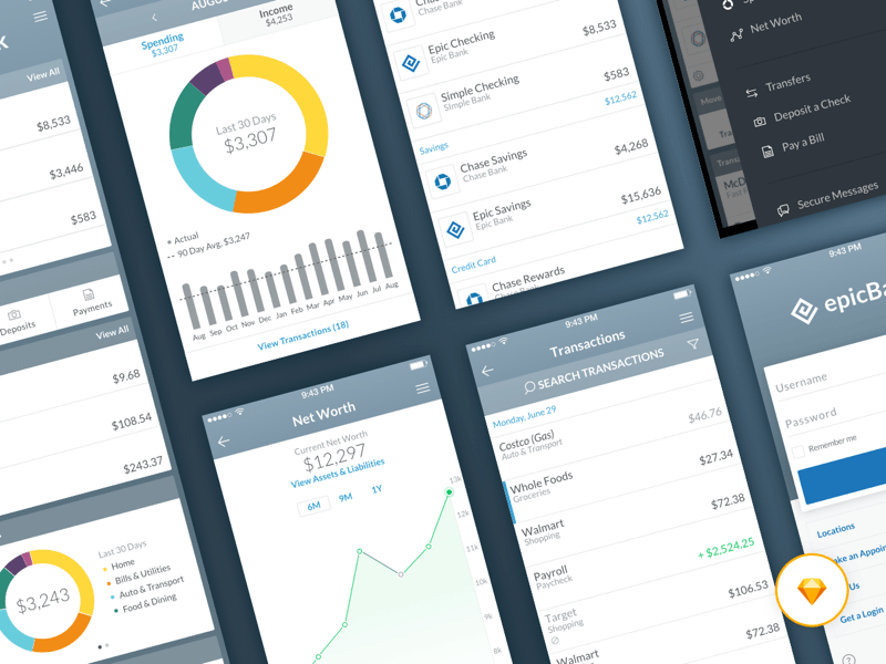 MX Mobile UI Kit Sample Freebie - Download Sketch Resource - Sketch Repo