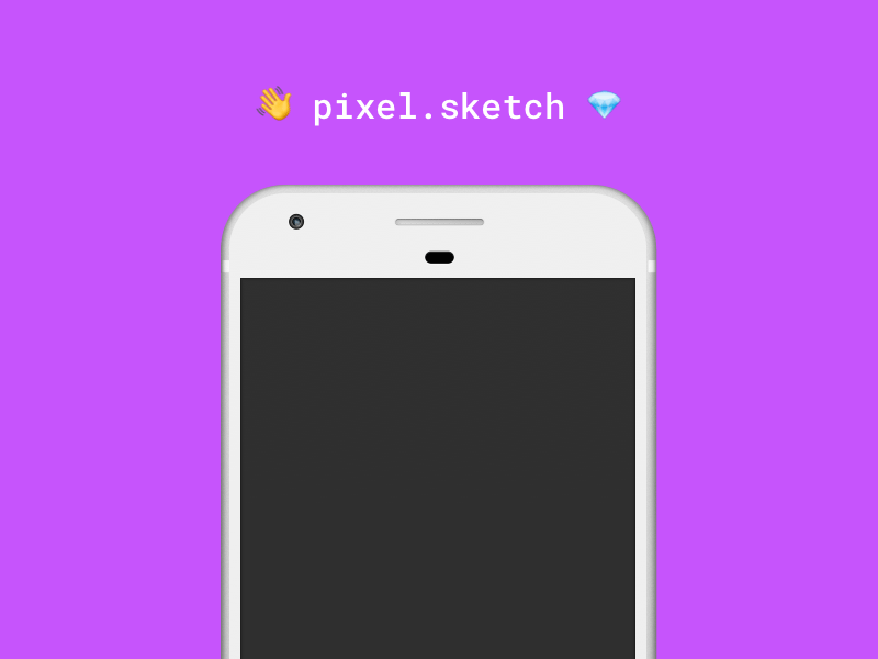 Pixel Phone Mockup for Sketch Freebie - Download Sketch Resource ...
