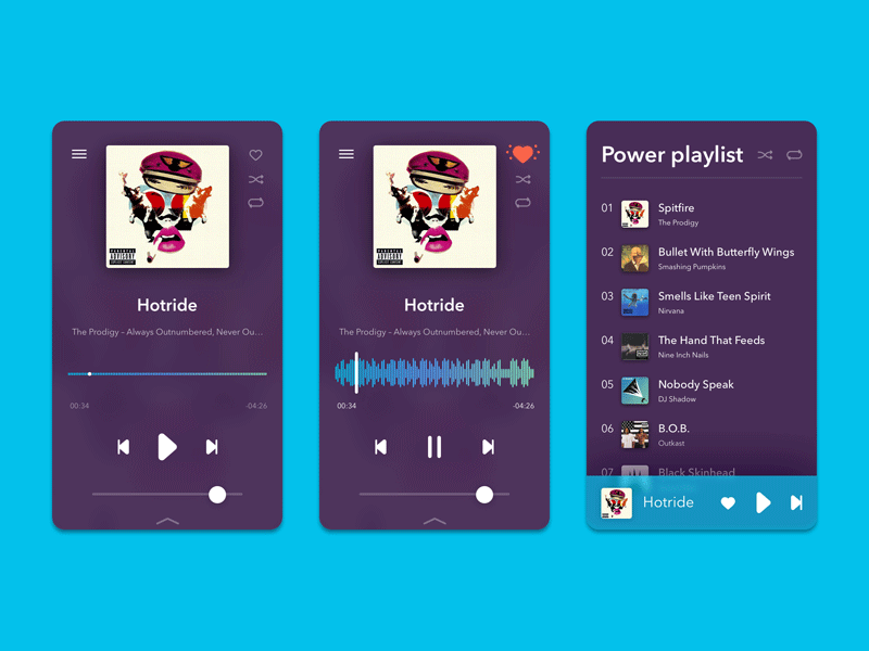 Mobile Audio Player - Sketch & Principle Freebie - Download Sketch ...