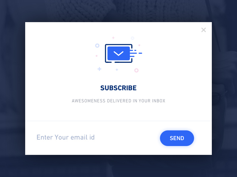 Subscribe to Newsletter Modal Freebie - Download Sketch Resource ...