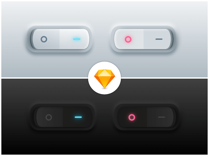 Toggle Switches Pack Freebie - Download Sketch Resource - Sketch Repo