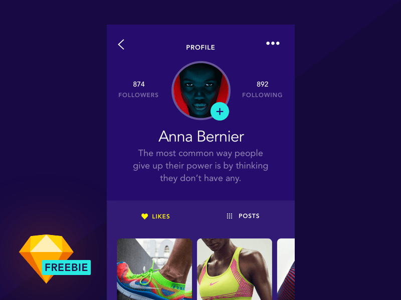 UI Profile Concept & Sketch Tutorial Freebie - Download Sketch Resource ... UI Profile Concept & Sketch Tutorial Freebie - Download Sketch Resource ...