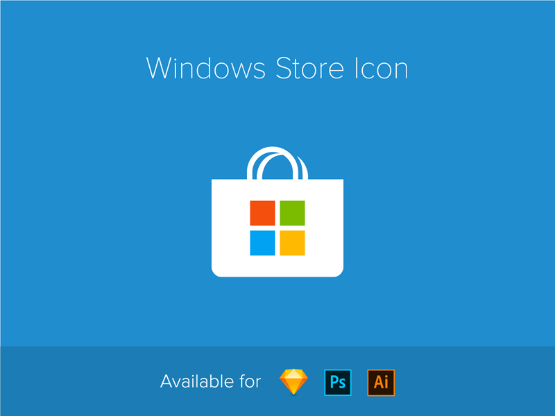 Windows Store Icon Freebie - Download Sketch Resource - Sketch Repo
